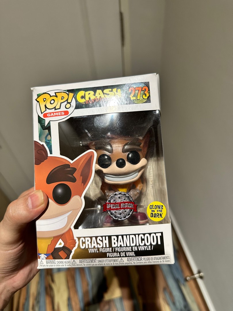 Crash Funko Pop, Hobbies & Toys, Toys & Games on Carousell