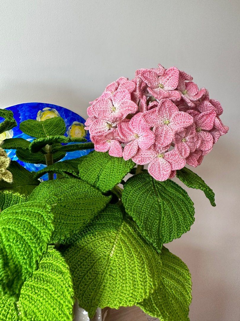 crochet hydrangea, Hobbies & Toys, Stationery & Craft, Flowers ...