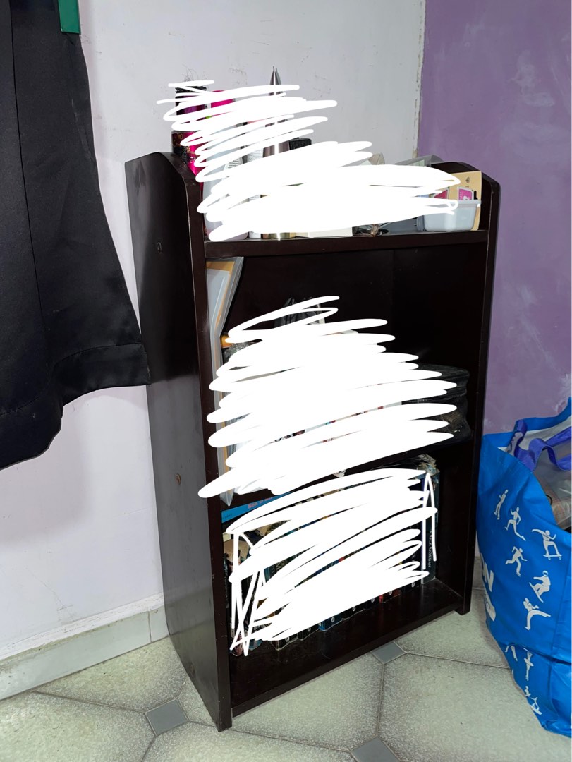 dark brown shelf, Furniture & Home Living, Furniture, Shelves, Cabinets ...