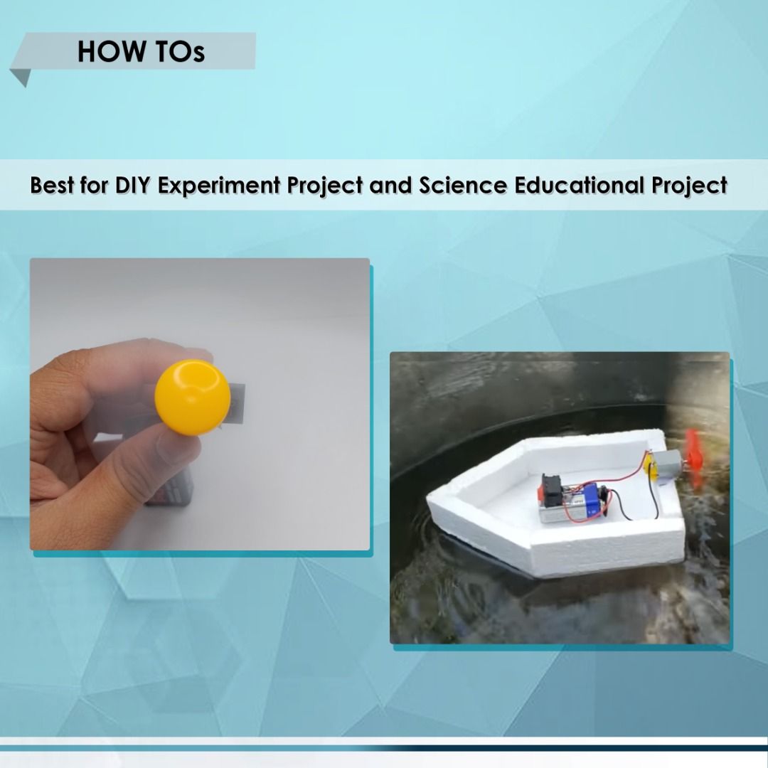 DC MOTOR with FAN EXPERIMENT KIT FOR SCIENCE EDUCATIONAL PROJECT, TV ...