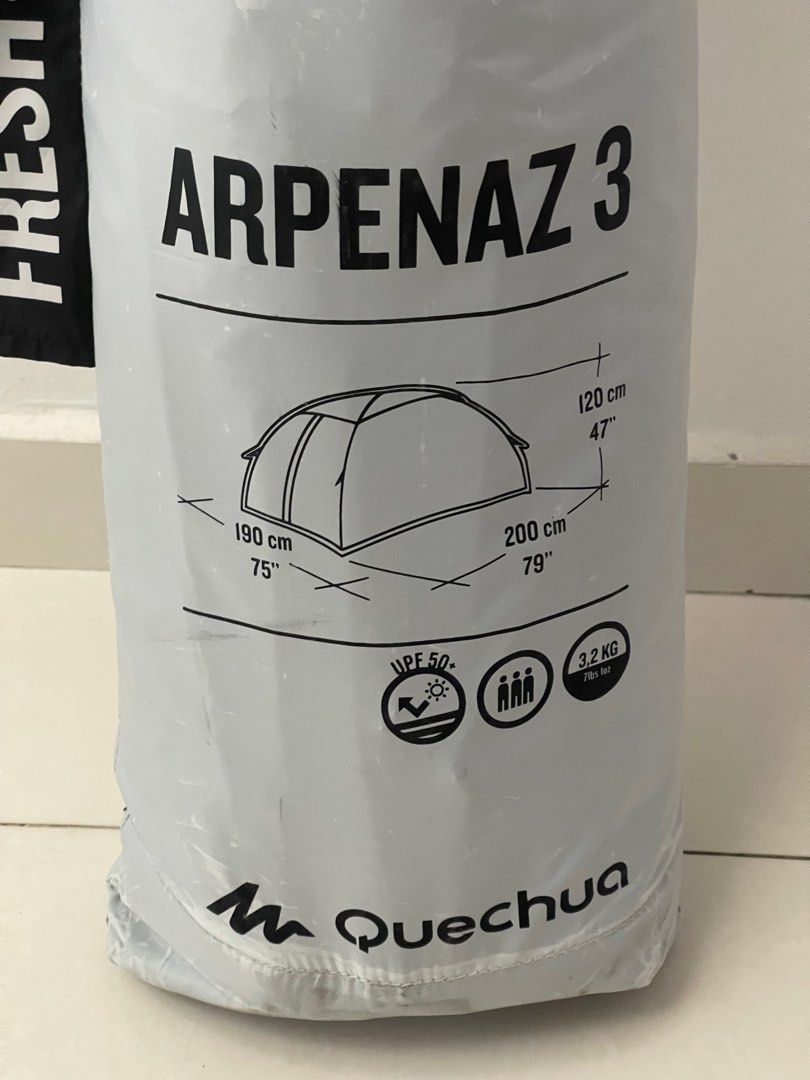 Decathlon Arpenaz 3 Person Tent, Sports Equipment, Hiking & Camping on ...