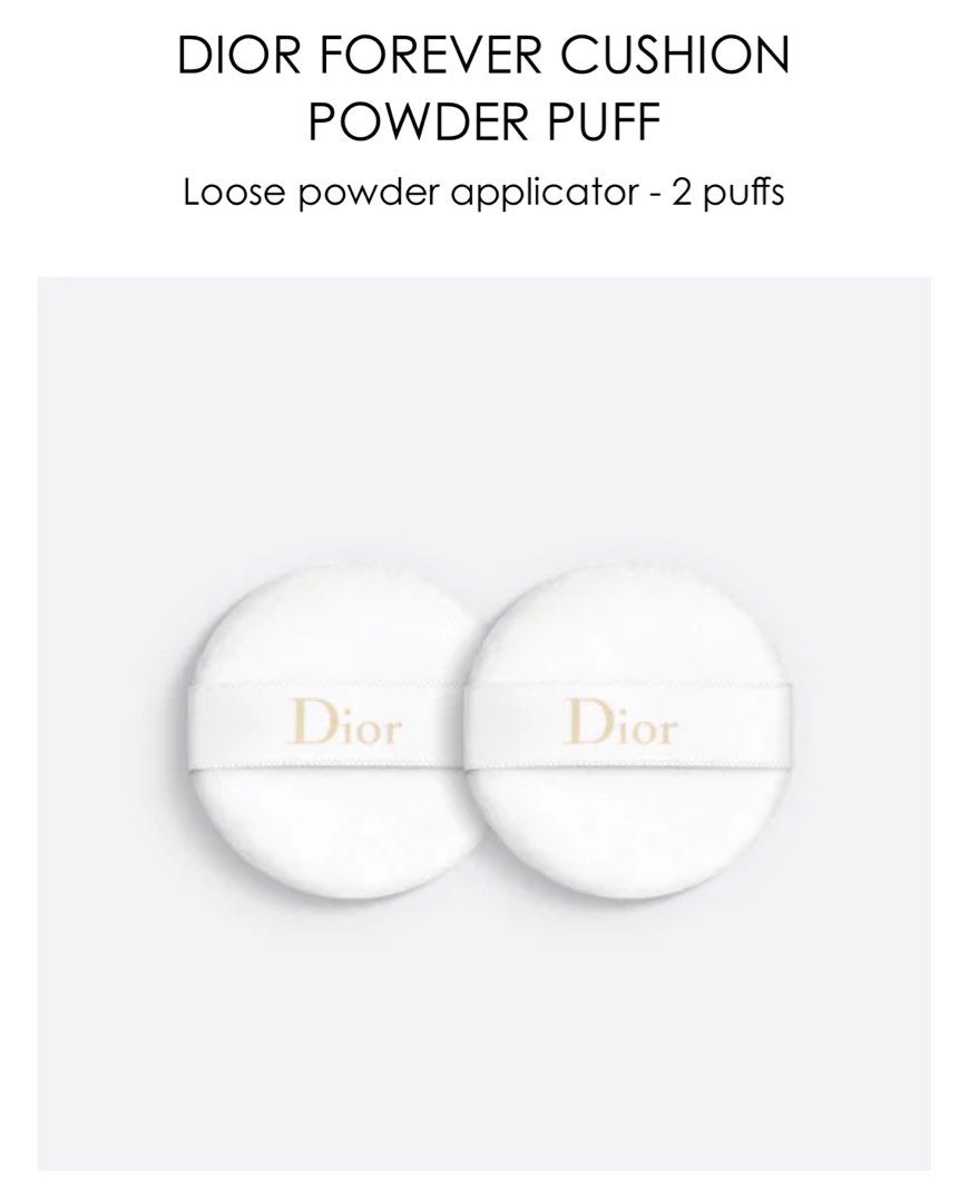 Dior Powder Puff (pack of 2), Beauty & Personal Care, Face, Makeup on ...
