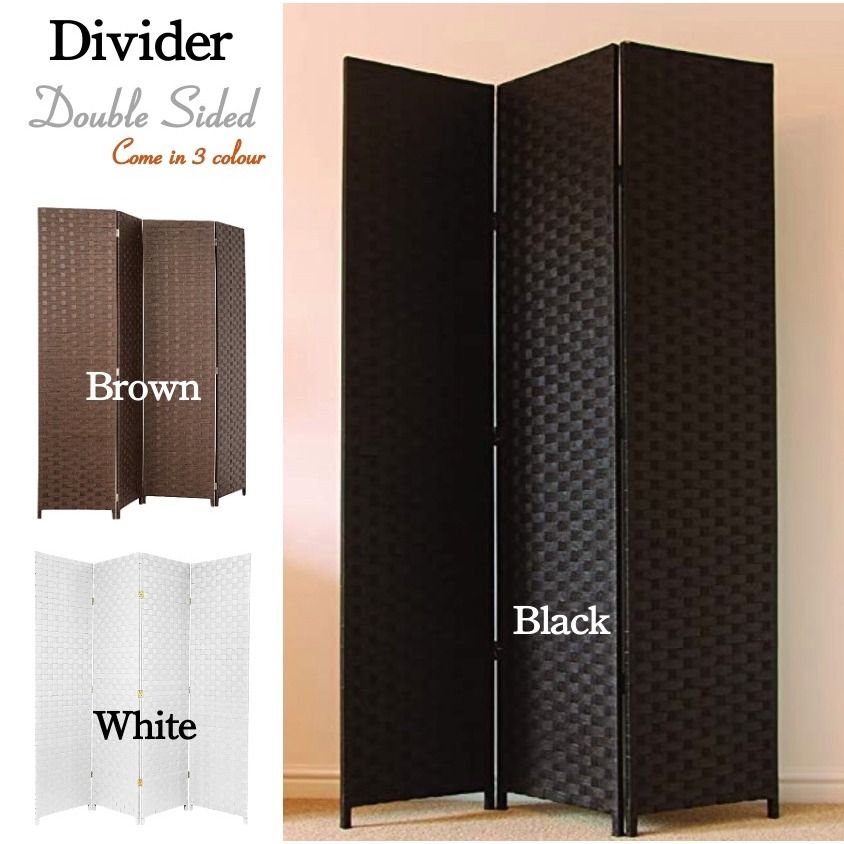 DOUBLE SIDED DIVIDER Room Separator Folding Screen/Room Divider ...
