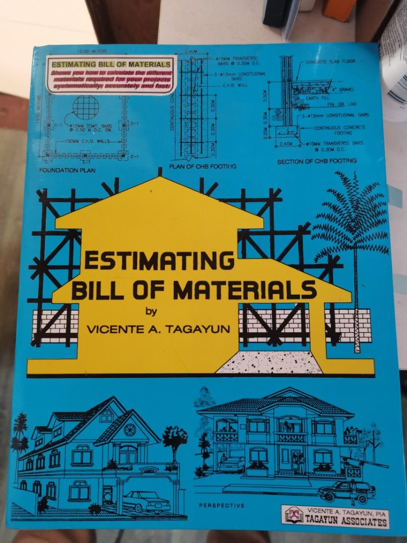 Estimating Bill of Materials by Vicente Tagayun, Hobbies & Toys, Books & Magazines, Textbooks on ...