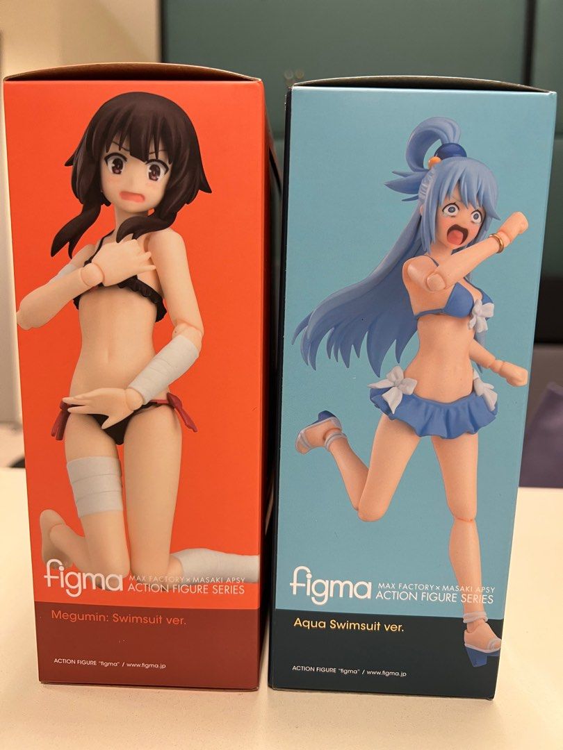Figma Megumin Aqua Swimsuit Konosuba EX 056 063 Legend of Crimson, Hobbies & Toys, Toys & Games ...