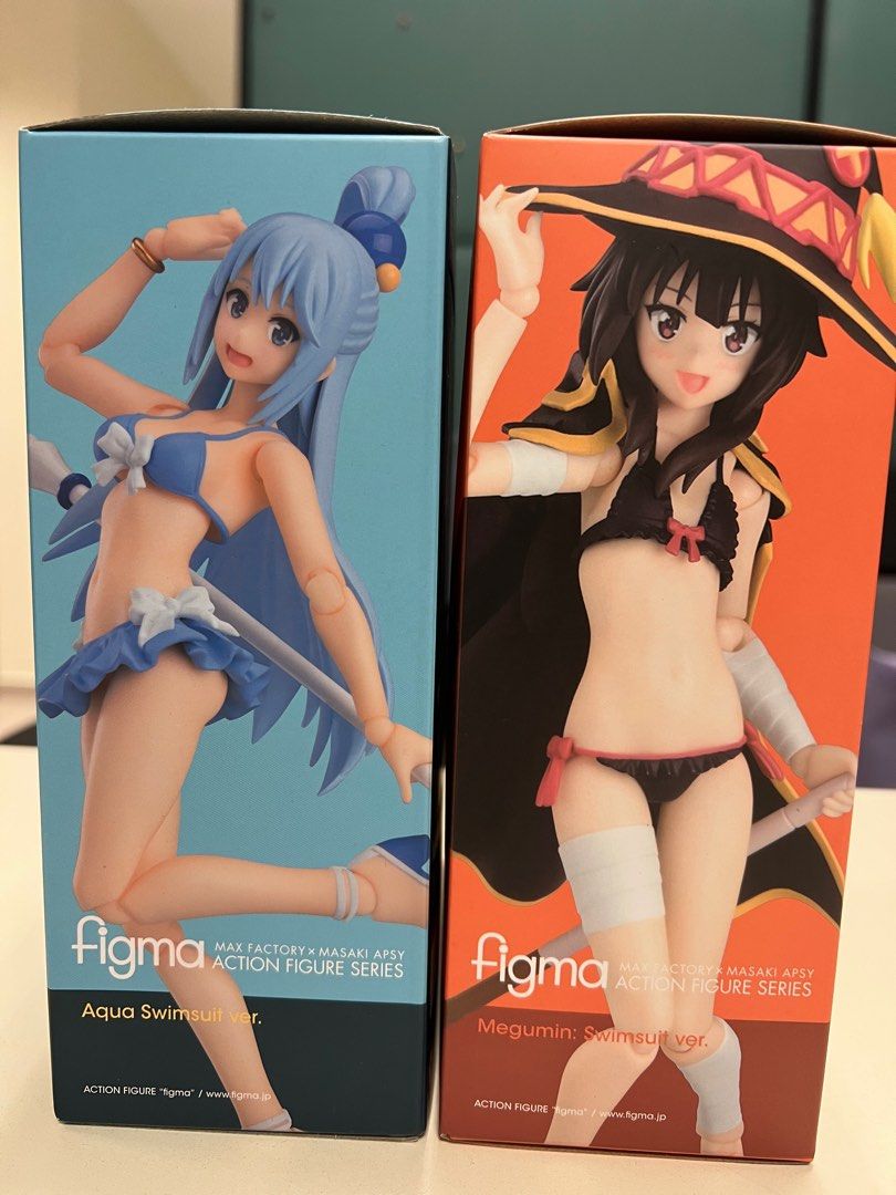 Figma Megumin Aqua Swimsuit Konosuba EX 056 063 Legend of Crimson, Hobbies & Toys, Toys & Games ...