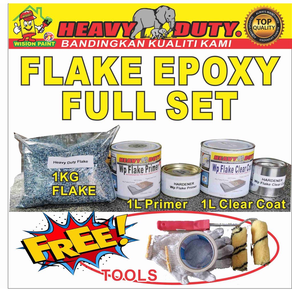 Flake Epoxy Full Set Dark Grey Furniture And Home Living Home Improvement And Organisation Home