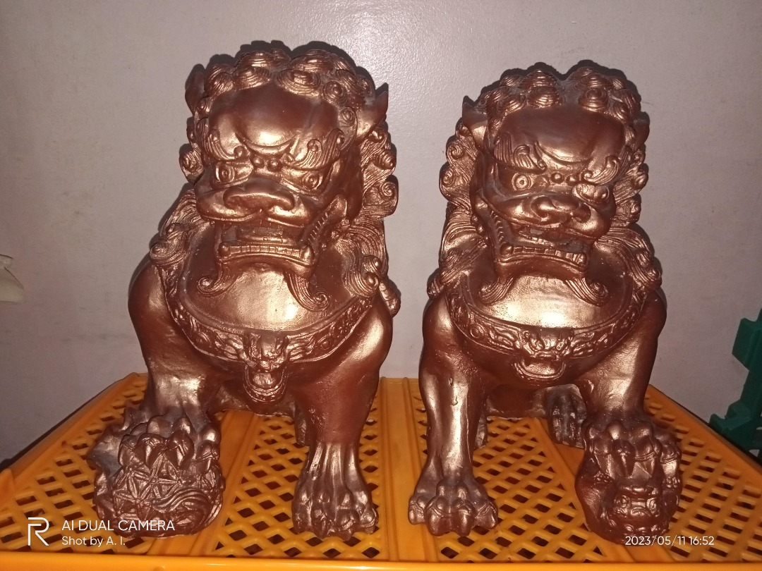 Foo Dogs / Lion Dogs SET Imported, Hobbies & Toys, Stationary & Craft ...