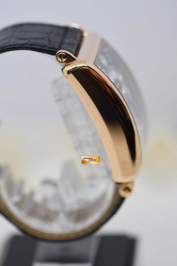 FRANCK MULLER LONG ISLAND ROSE GOLD IN LEATHER DRAG HOUR MOONPHASE ...