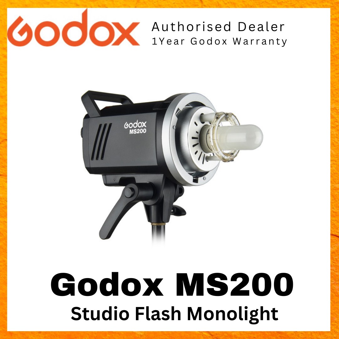 Godox MS200 Studio Flash Monolight, Photography, Photography ...