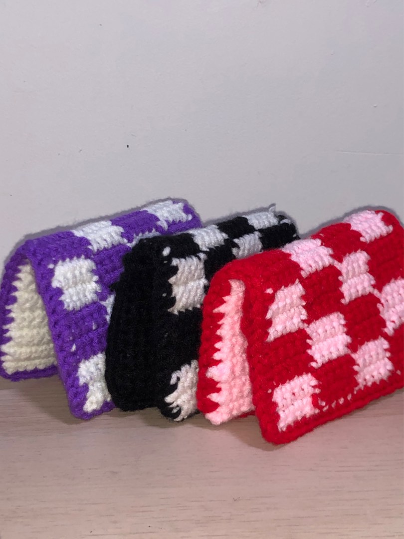 HANDMADE checkered wallet, Hobbies & Toys, Stationery & Craft, Handmade ...