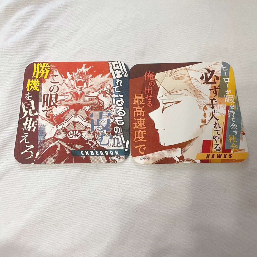 hawks and endeavour art coaster (bnha mha boku no hero academia my hero ...