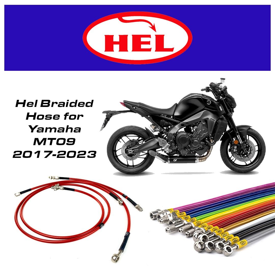 HEL Hose Yamaha MT-09 2017-2023, Motorcycles, Motorcycle Accessories on ...