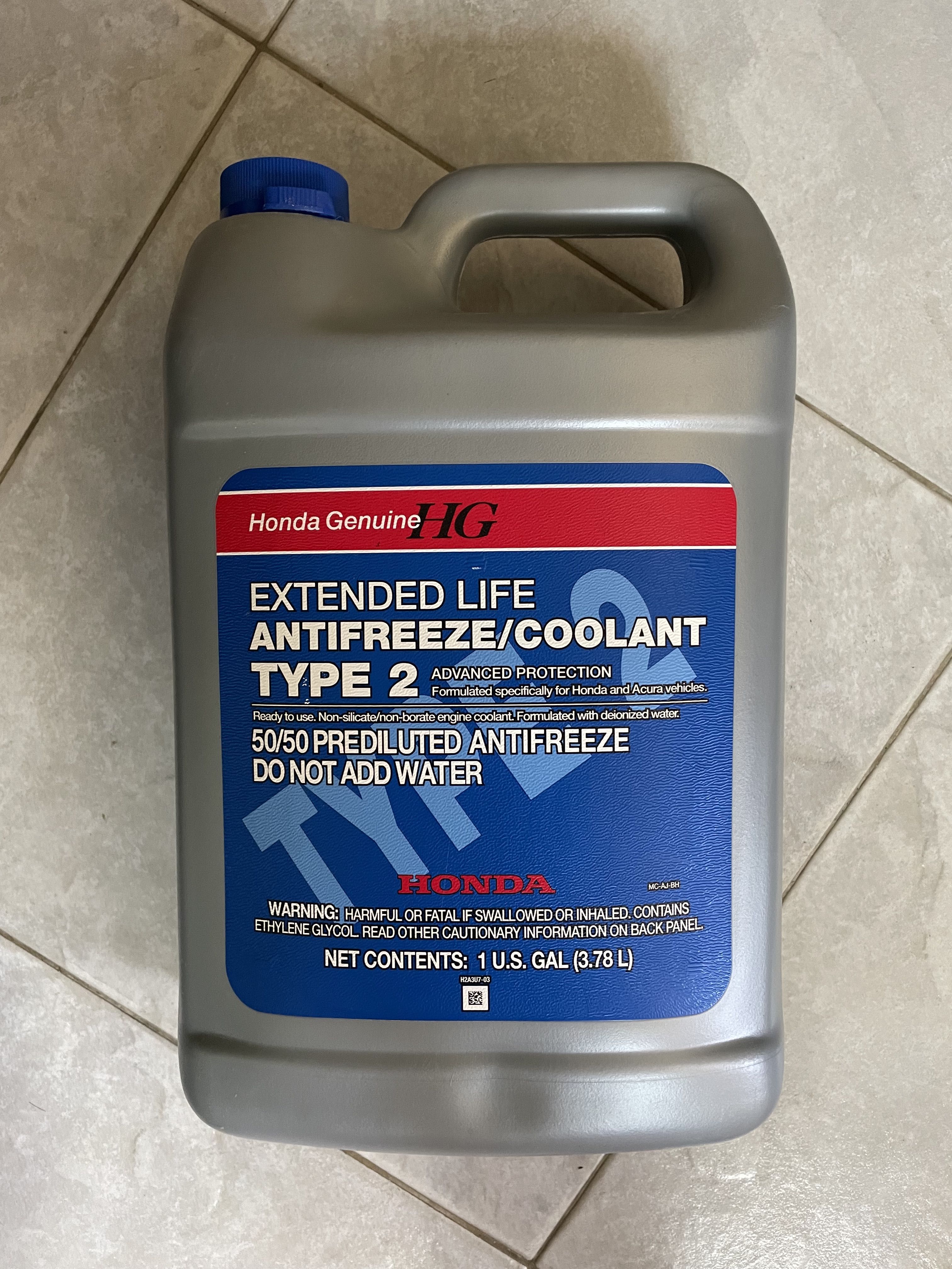Honda Genuine Extended life Antifreeze coolant type 2, Car Accessories ...