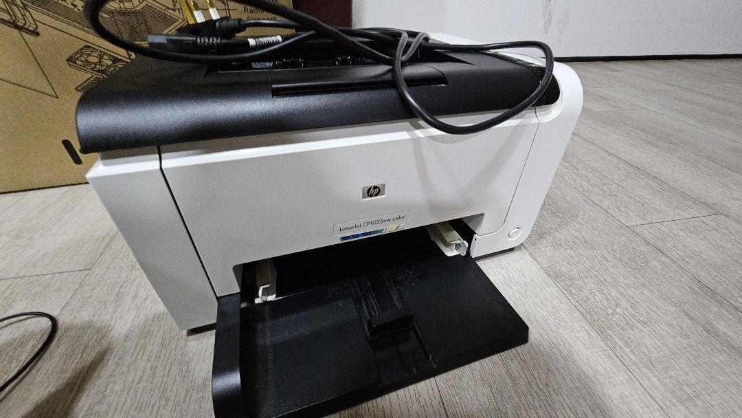 HP CP1025nw color printer, Computers & Tech, Printers, Scanners ...
