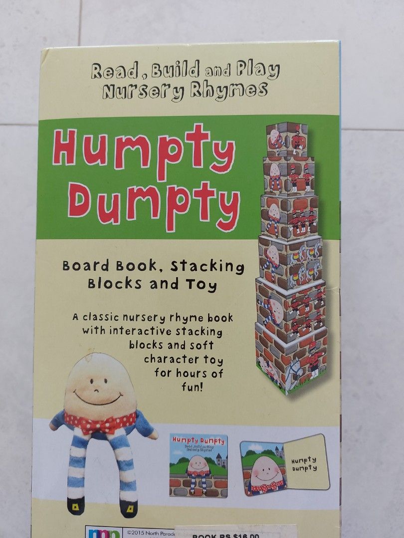 Humpty dumpy nursery rhyme stackable blocks toy, Hobbies & Toys, Toys ...