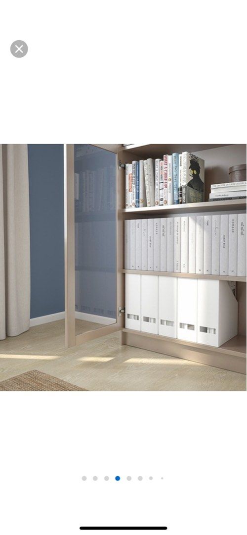 Ikea Billy kitchen cabinets, BILLY Bookcase with glass doors Grey ...