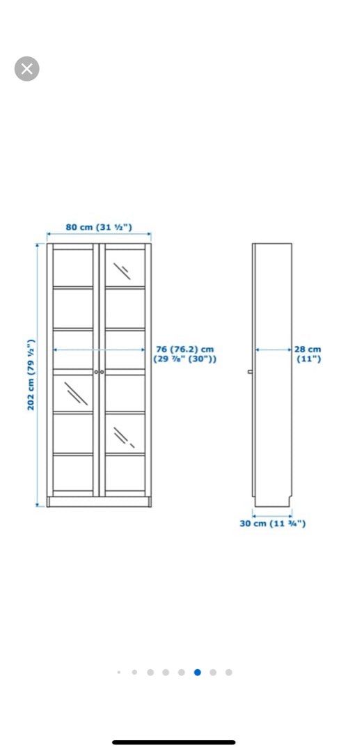 Ikea Billy kitchen cabinets, BILLY Bookcase with glass doors Grey ...
