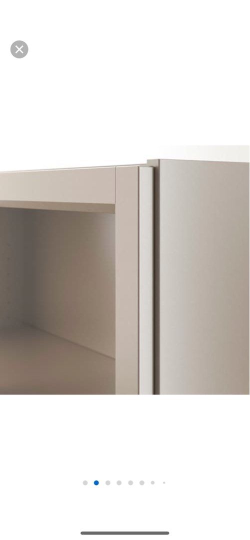 Ikea Billy kitchen cabinets, BILLY Bookcase with glass doors Grey ...