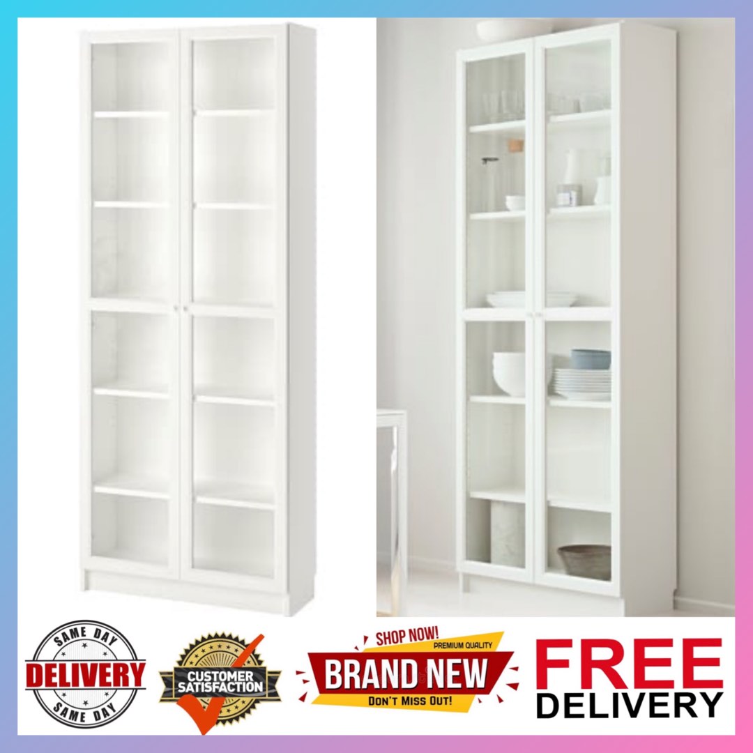 Ikea Billy kitchen cabinets, ikea Billy bookcase with glass door ...