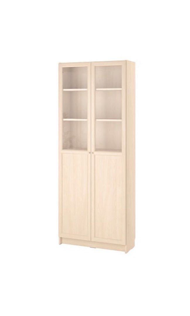 Ikea Billy kitchen cabinets, ikea Billy bookcase with glass Malm ...