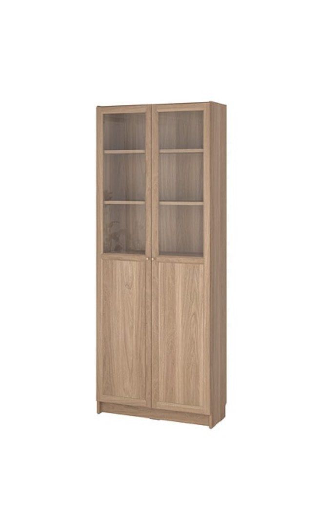 Ikea Billy kitchen cabinets, ikea Billy bookcase with glass Malm ...