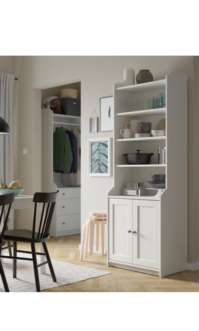 Ikea kitchen cabinets, HAUGA High cabinet with 2 doors kitchen cabinets ...
