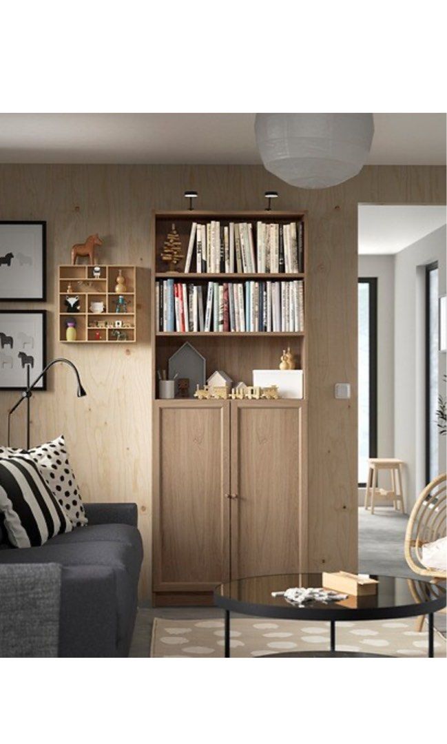 Ikea kitchen cabinets ikea Billy bookcase Bookcase with doors ...