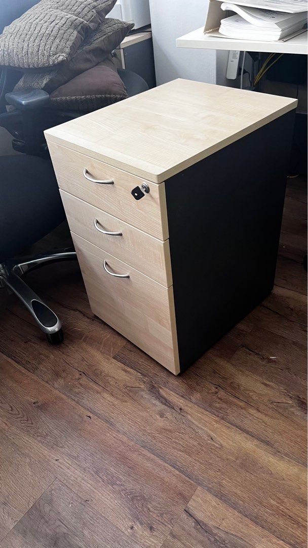 Ikea office draws (lockable), Furniture & Home Living, Furniture ...