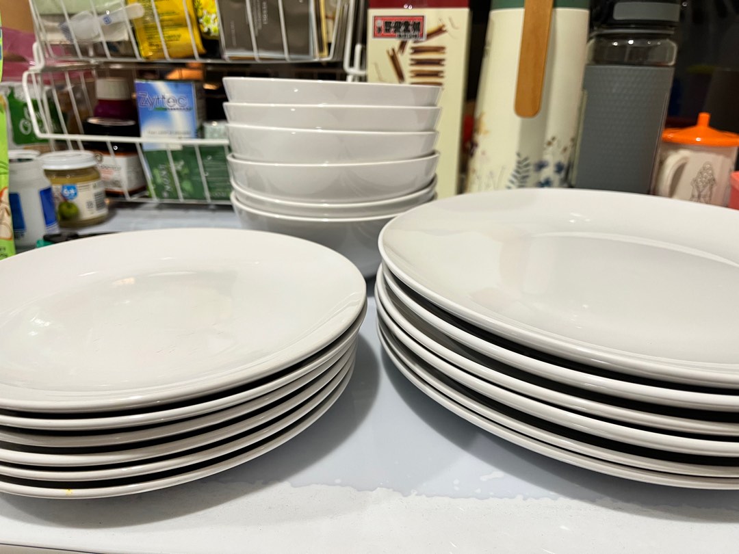Ikea plates and bowls set, Furniture & Home Living, Kitchenware ...