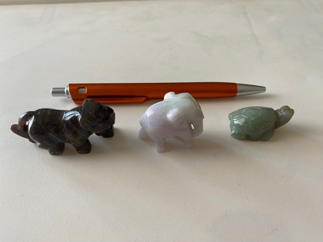 Jade elephant, turtle, panther, Women's Fashion, Jewelry & Organisers ...