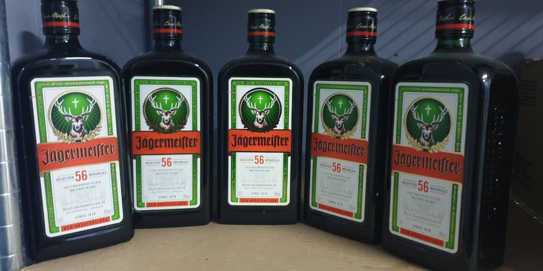 Jagermeister Bottle, Food & Drinks, Alcoholic Beverages on Carousell