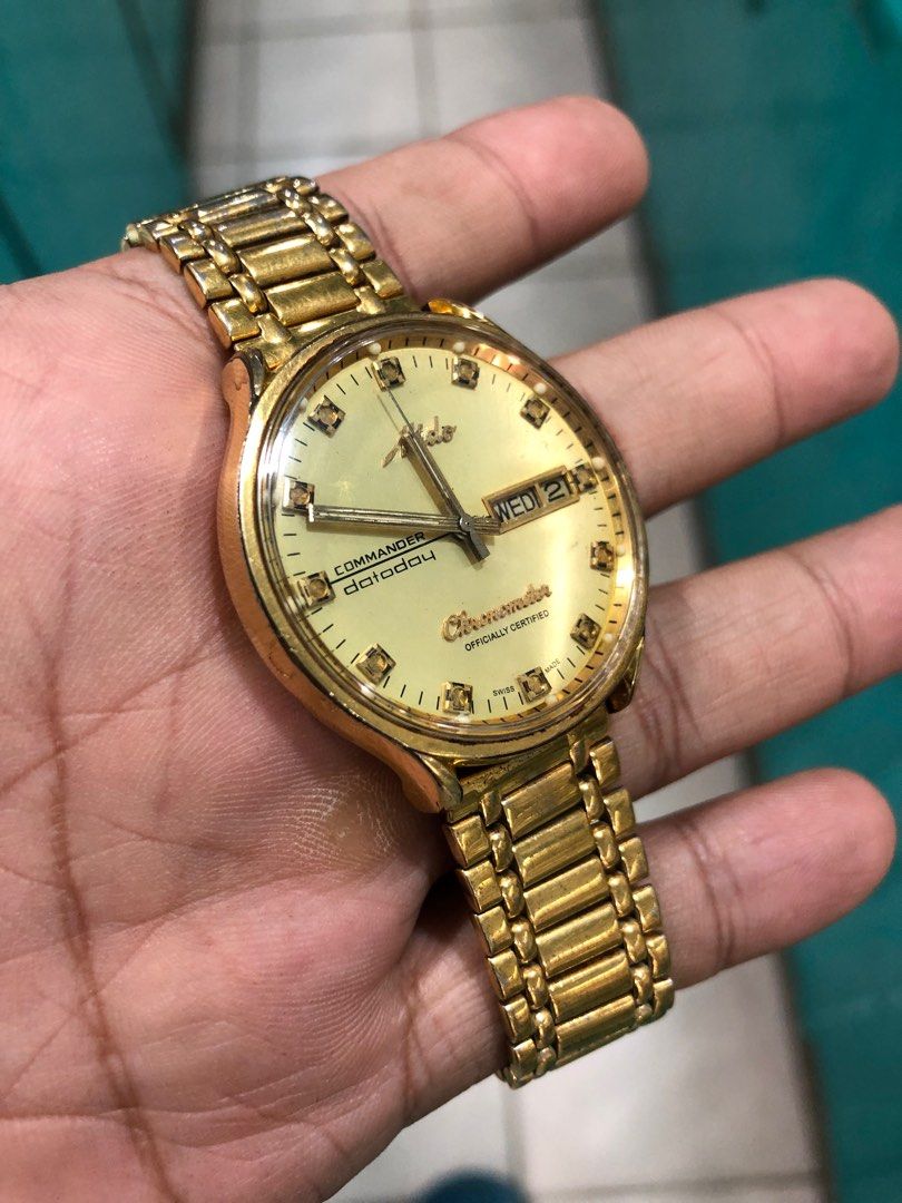 Jam tangan mido swiss chronometer jam klasik pria, Fesyen Pria, Jam ...