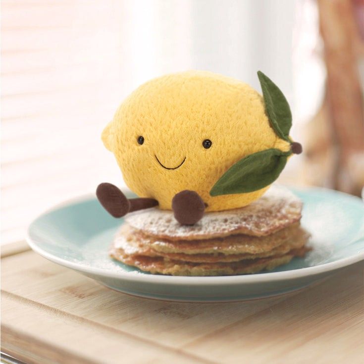 JELLYCAT Amuseable Lemon soft toy Small 12x18cm, 興趣及遊戲, 玩具 & 遊戲類 ...