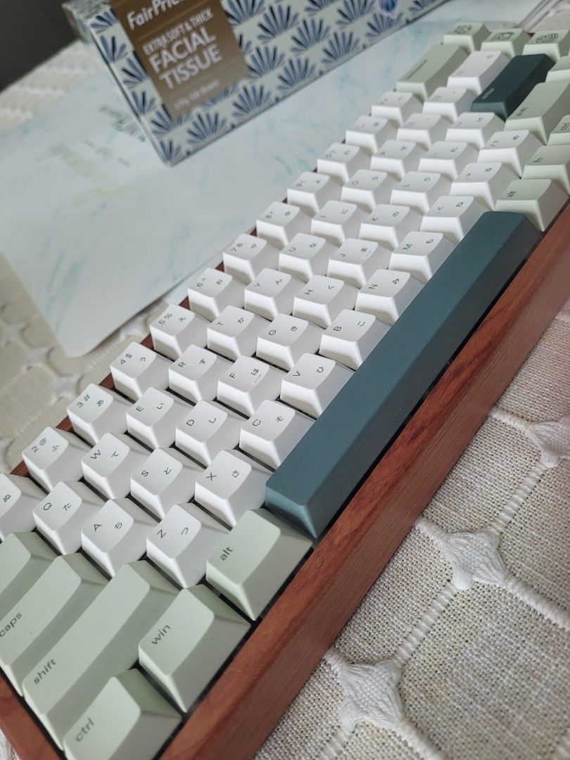 KBD67 rosewood case barebones mechanical keyboard, Computers & Tech ...