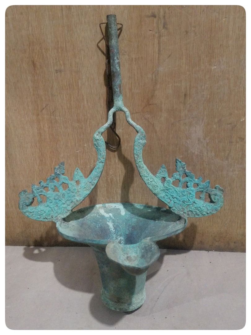 Lampu Codot Wayang Kulit Cirebon Bahan Perunggu, Antik, Pajangan di ...