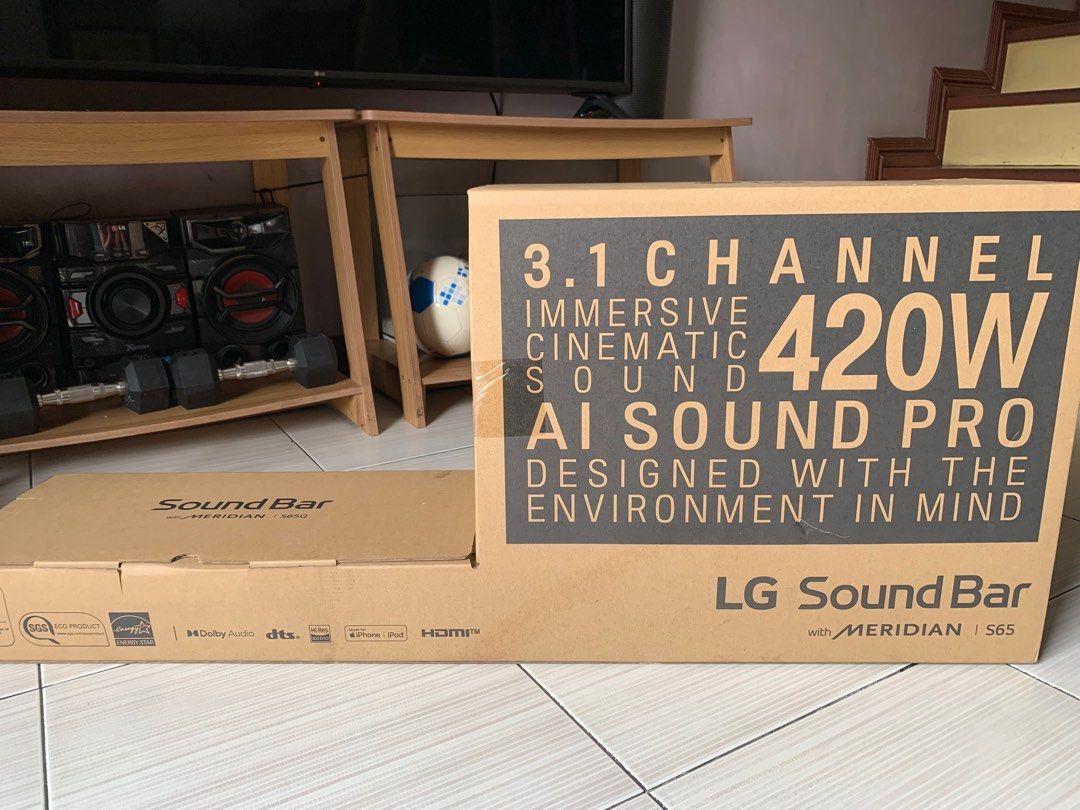 LG S65Q 3.1 ch Sound Bar with Meridian, Audio, Soundbars, Speakers ...