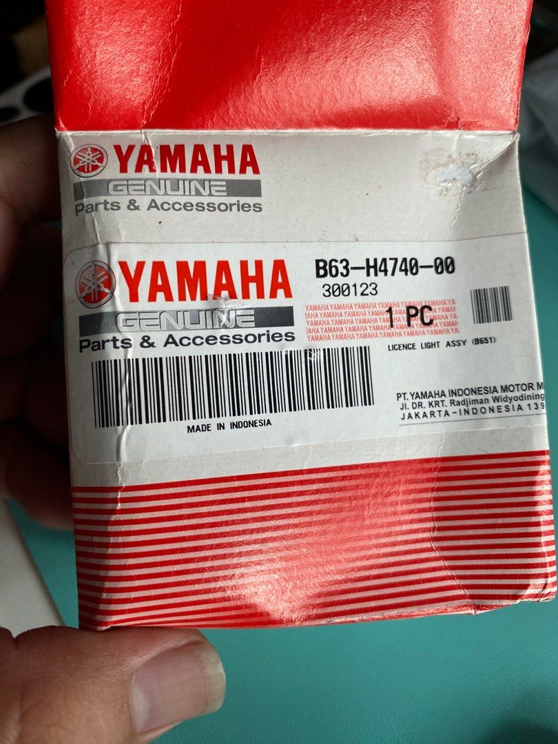 Licence Light Assy Plate Number Rear Aerox 155 Jupiter Mx king old R15 ...