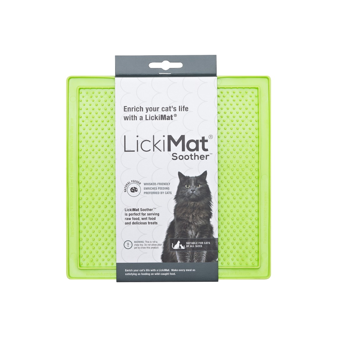 LickiMat Classic Soother Cat Slow Feeder Mat Collection | Lick Mat ...