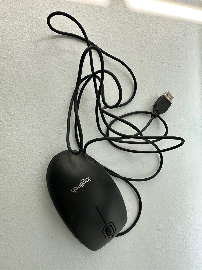 Logitech Mouse Long wire USB, Computers & Tech, Parts & Accessories ...