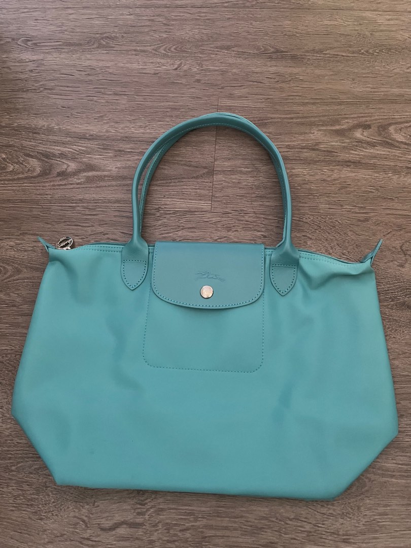 Longchamp Le Pilage in Neo Turquoise, Women's Fashion, Bags & Wallets ...