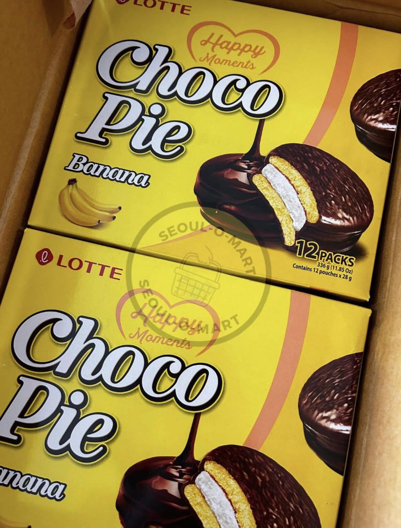 Lotte Choco Pie, Food & Drinks, Other Food & Drinks on Carousell