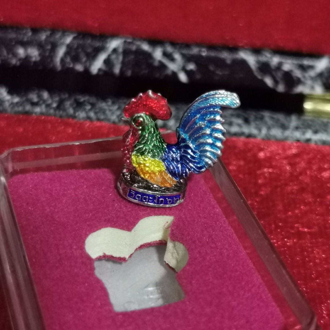 LP Ruay wealth fetching rooster thailand amulet amulets luang phor por ...