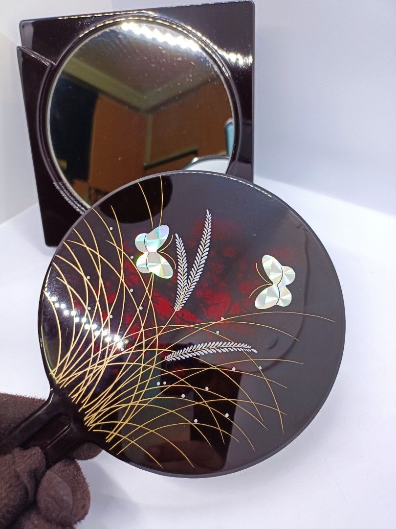 Maeju Lacquerware Miyabino Combination Mirror (with Stand), Furniture ...