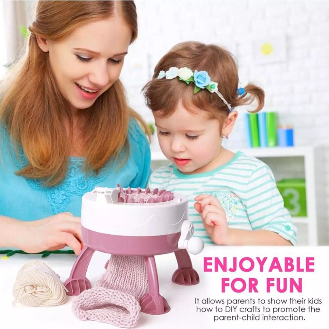 Magic Loop Loom Knitting Machine Yarn Crochet Machine Toy, Hobbies ...