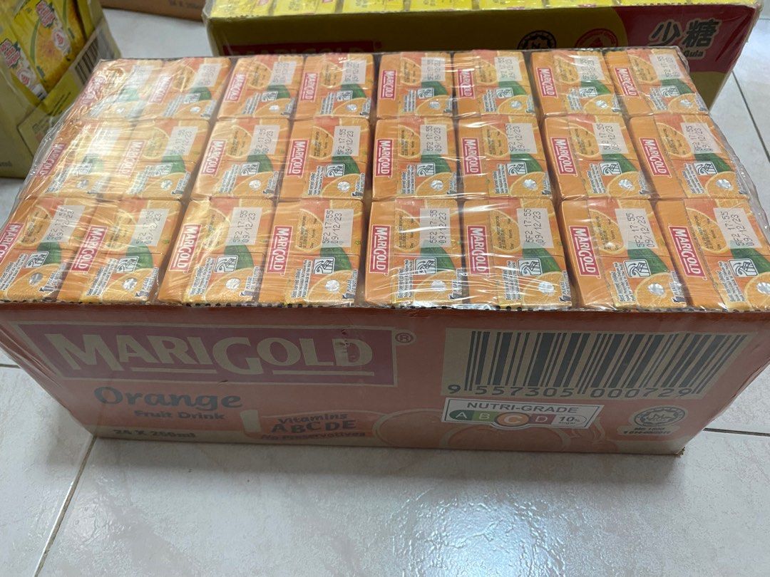 Marigold orange packet drink, Food & Drinks, Beverages on Carousell