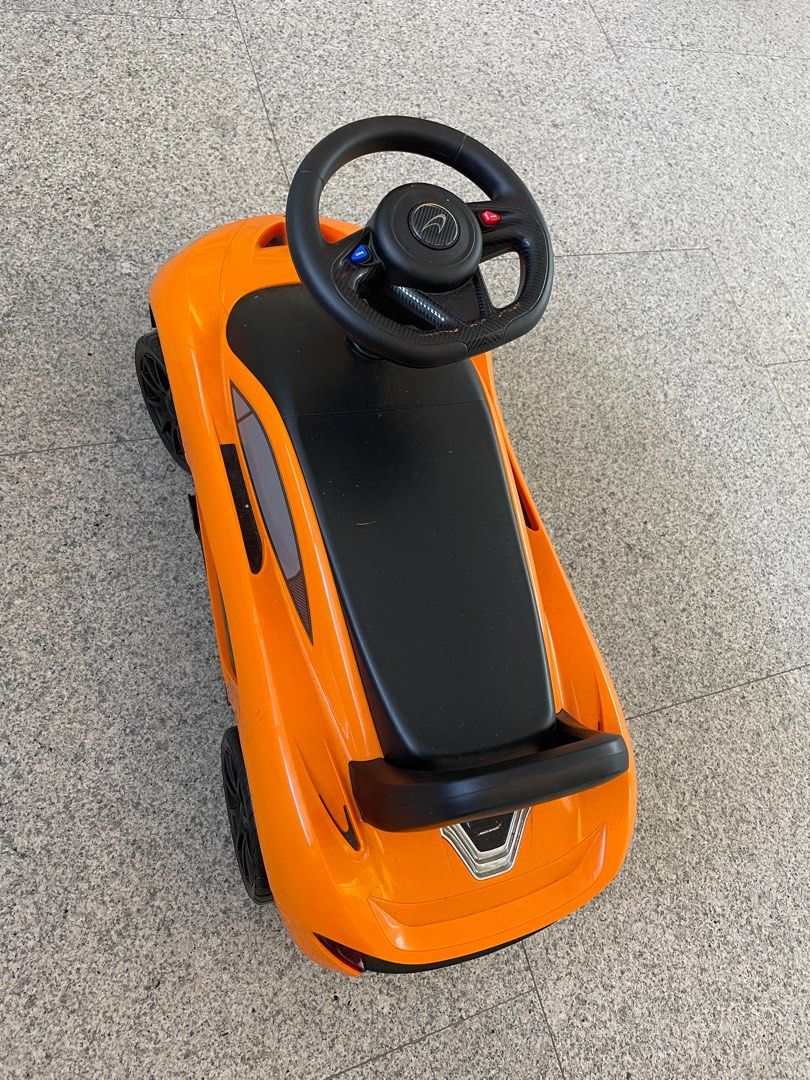 McLaren P1 orange ride on car, Hobbies & Toys, Toys & Games on Carousell