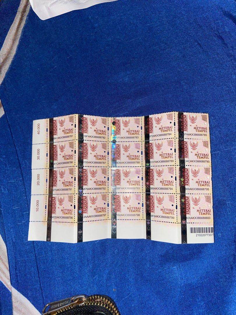 meterai tempel 10k, Hobbies & Toys, Memorabilia & Collectibles, Stamps ...