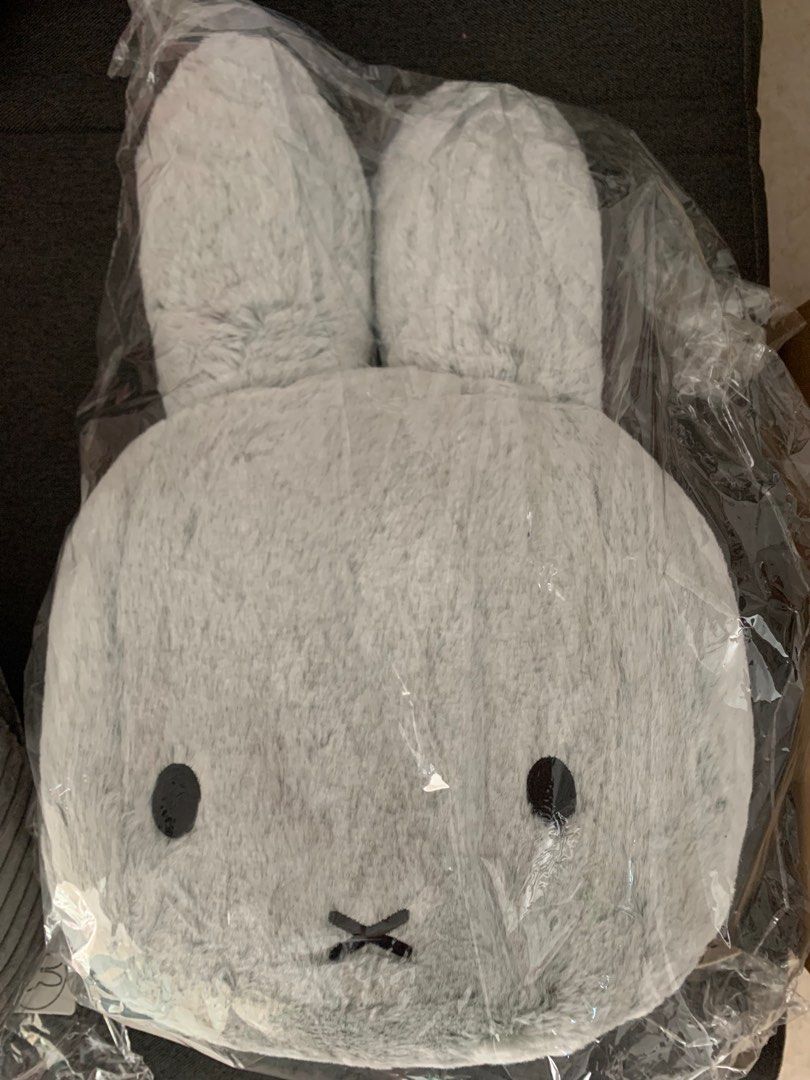 Miffy rabbit head cushion - plush, Hobbies & Toys, Toys & Games on ...