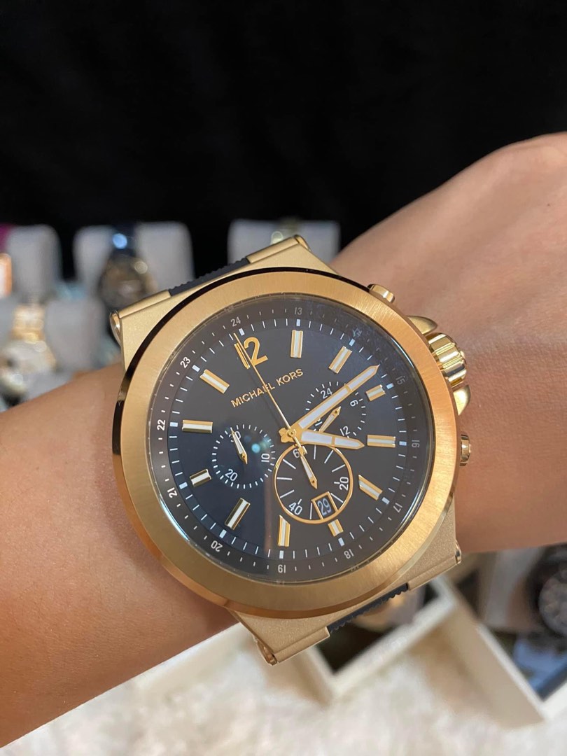 MK RUBBER STRAP DYLAN GOLD DIAL AUTHENTIC WATCH on Carousell MK RUBBER STRAP DYLAN GOLD DIAL AUTHENTIC WATCH on Carousell